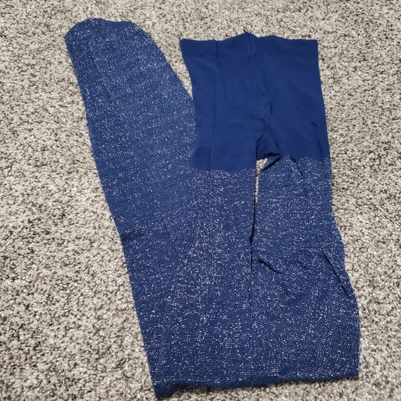 Accessories | New Blue Shimmer Tights | Poshmark